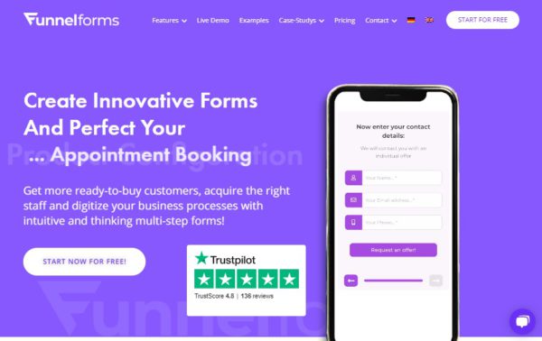 Funnelforms Review 2024 - Funnelforms Alternatives, Pricing and Features